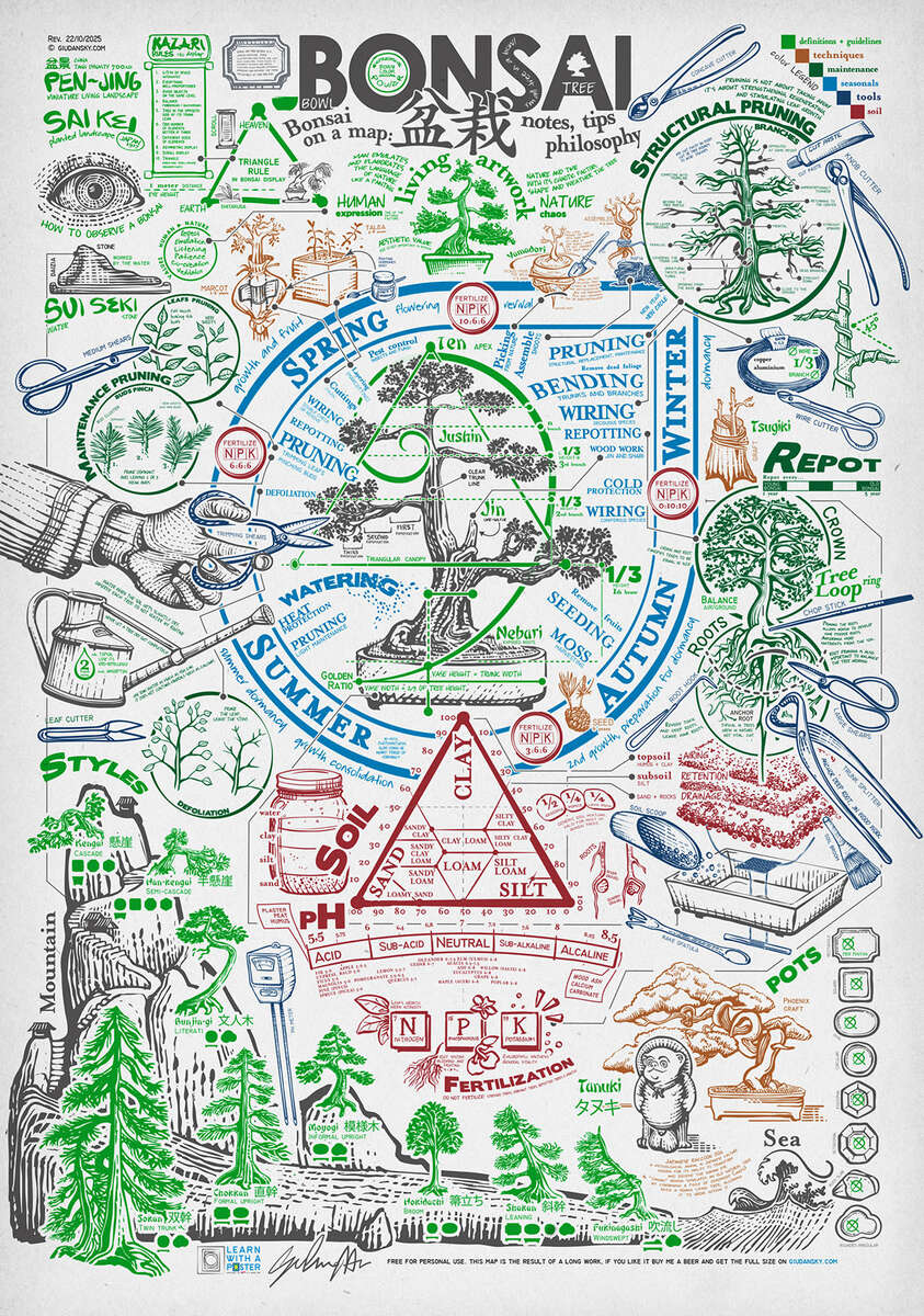 Bonsai on a poster - giudansky.com